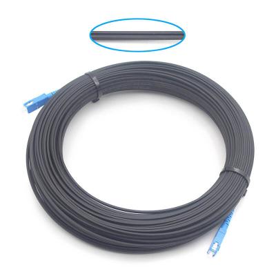 China Indoor 1 Core 2 Cores 2.0x3.0mm SC UPC To SC UPC FTTH Drop Cable Patch Cord LSZH for sale
