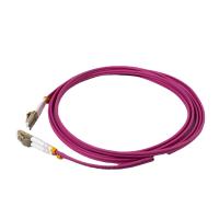 China Multimode Duplex LC UPC To LC UPC OM4 Optic Fiber Patch Cord 3.0mm for sale