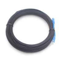 China 2.0*5.0mm 1FO SC UPC To SC UPC FTTH Flat Drop Patch Cord G675A1 With Black Jacket for sale