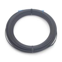 China 2.0*5.0mm 1FO SC UPC To SC UPC FTTH Flat Drop Patch Cord G675A1 With Black Jacket for sale