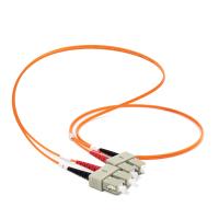China 2.0mm Multimode Fiber Optic Patch Cables Duplex SC UPC To SC UPC 10meter for sale