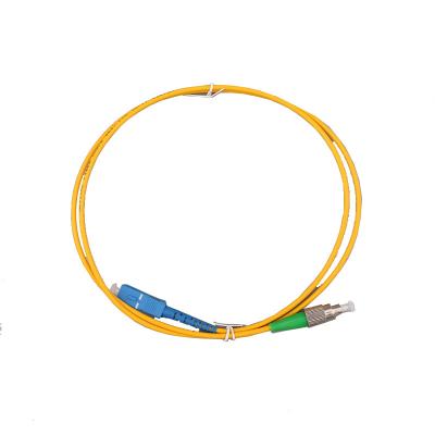 China Indoor SC UPC to ST UPC 9/125μm Fiber Optic Patch Cable LSZH Singlemode Simplex for sale