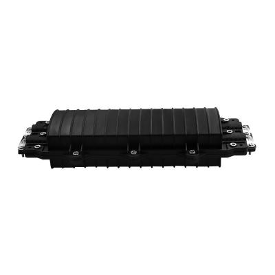 China 12 Cores Horizontal Type Fiber Optic Splice Closure 2 in 2 out for sale