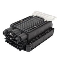 China 16/24 Cores FTTH Drop Cable Type Fiber Optic Splice Splitter Closure for sale