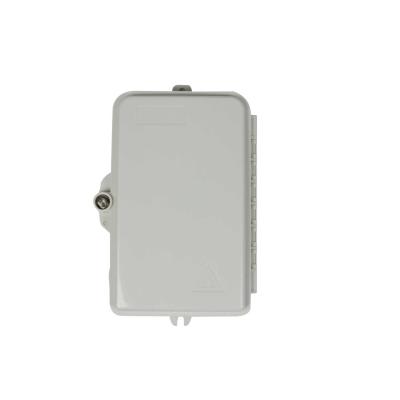 China 6 Cores Fiber Optic Distribuction Box White Case ABS For Outdoor Use for sale