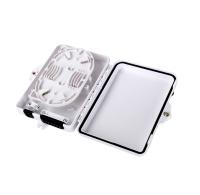 China 6 Cores Fiber Optic Distribuction Box White Case ABS For Outdoor Use for sale