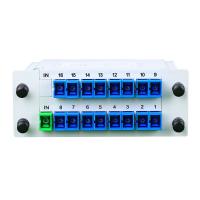 China FTTH 1:16 Fiber Optic Cassette Type PLC Splitter for sale