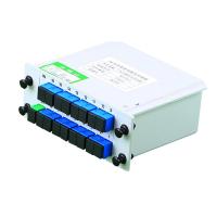 China FTTH 1:16 Fiber Optic Cassette Type PLC Splitter for sale