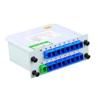China FTTH 1:16 Fiber Optic Cassette Type PLC Splitter for sale