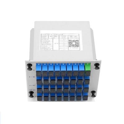 China 1:32 1.5m Fiber Optic PLC Splitter SC UPC Cassette Type in EPON BPON and GPON network for sale