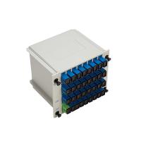 China 1:32 1.5m Fiber Optic PLC Splitter SC UPC Cassette Type in EPON BPON and GPON network for sale