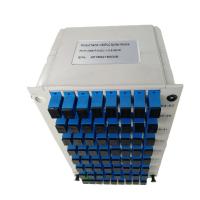 China SC UPC 1:64 Fiber Optic Cassette Type PLC Splitter 1m, 1.5m for sale
