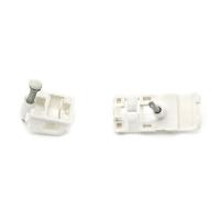 China Steel Nail Ftth Plastic Drop Wire Fiber Cable Clip White And Black Color for sale