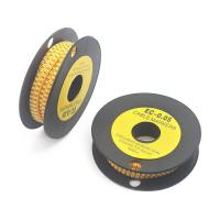 China PVC Yellow Or Black Cable Markers In 1000pcs A Roll for sale