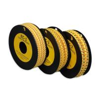 China PVC Yellow Or Black Cable Markers In 1000pcs A Roll for sale