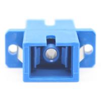 China SC UPC Simplex Fiber Optic Adapter with Flange 0.2dB Insertion Loss for sale