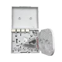 China White 4-Port FTTH Terminal Box with SC LC Adapters for sale