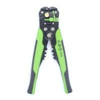 China Zinc Alloy Auto Wire Stripper with Green Handle 0.2-6mm2 Capacity for sale