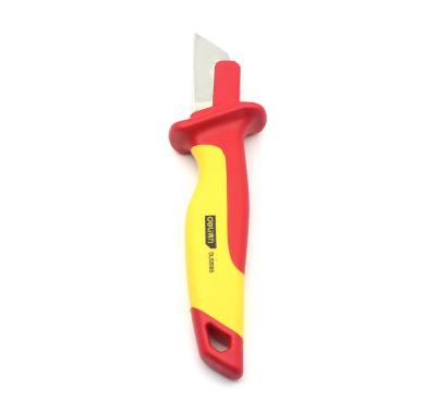 China 50mm VDE Insulating Electrical Knife Red/Yellow for Cable Stripping for sale