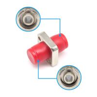 China FC UPC Square Fiber Optic Adapter, <0.2dB Insertion Loss for sale