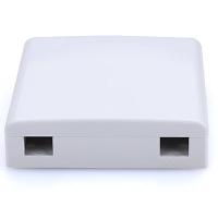 China 86 x 86 x 25 mm Fiber Optic Termination Wall Socket with 4 Cores and Fire Resistance UL94-0 for sale