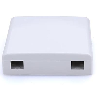 China 86 x 86 x 25 mm Fiber Optic Termination Wall Socket with 4 Cores and Fire Resistance UL94-0 for sale