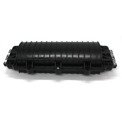 China PP ABS 24 Cores Inline Fiber Optic Enclosure with 2 In 2 Out Ports for Secure Splicing for sale