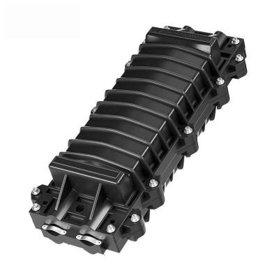 China Outdoor Waterproof 24/48 Cores Fiber Optic Splice Closure with 2 In 2 Out Ports and ABS+PC Plastic Construction for sale
