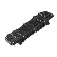 China Outdoor Waterproof 24/48 Cores Fiber Optic Splice Closure with 2 In 2 Out Ports and ABS+PC Plastic Construction for sale