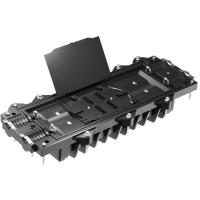 China Outdoor Waterproof 24/48 Cores Fiber Optic Splice Closure with 2 In 2 Out Ports and ABS+PC Plastic Construction for sale