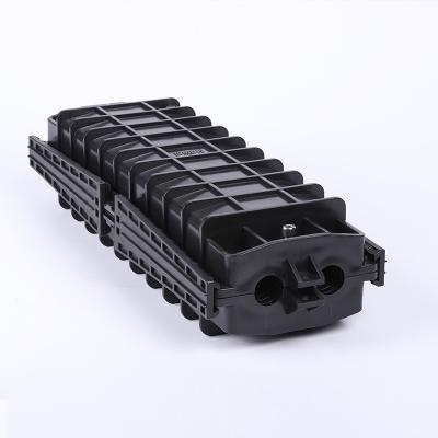 China 48 Cores Inline Type Fiber Optic Splice Closure 2 In 2 Out Waterproof for sale