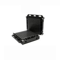 China Mini Square Type Fiber Optic Splice Closure Box 2 In 2 Out for 12-24 Cores with ABS+PC Material for sale