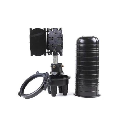 China 24 Cores Waterproof IP65 Fiber Optic Splice Closure with 2 In 2 Out Ports Dome Type for sale