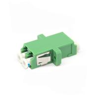 China FTTH LC APC Duplex Fiber Optic Adapter with 0.2dB Insertion Loss and 500 Cycle Durability for CATV Systems for sale