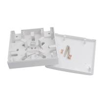 China 86*86mm Wall Mounted Faceplate 2 Ports With SC/UPC  Adapter Fiber Optic Termination Box for sale