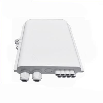 China IP65 Waterproof 8 Cores Fiber Optic Termination Box with PC+ABS Material for FTTH Network for sale