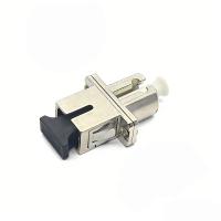 China SC UPC to LC UPC Simplex Fiber Optic Adapter in Metal Case with Flange, 0.2dB Insertion Loss, 500 Cycle Durability for sale