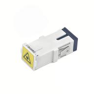 China Fiber Optic SC Adapter with Flip Auto Shutter, 0.2 dB Insertion Loss, and 500 Cycle Durability for sale