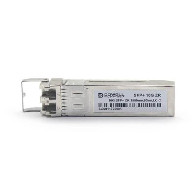 China Duplex LC 10G ZR 1550nm 80km 9/125 µm SMF SFP Transceivers for sale