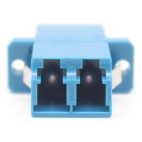 China LC UPC Duplex Fiber Optic Adapter with Flange for sale