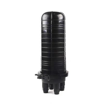 China Pole mounted 2 In 2 Out Ports 24 cores Dome fiber optic splice closure for sale