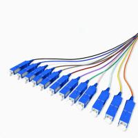 China FTTH SC/LC/ST/FC Singlemode/Multi-mode 12-core Bundled Fiber Pigtail for sale