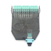 China 12 Cores OM3 OM4 Multimode MTP/MPO to LC Fiber Optic Patch Panel Cassettes Module for sale