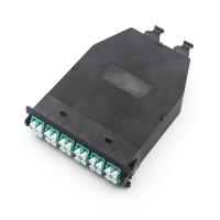 China ABS+PC 24 Cores Fiber optic MTP MPO Cassette Modules box for sale