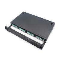 China 19 Inch Rack Mounted 1U Height MPO-LC 96 Fibers Fiber Patch Panel for High-Density Data Centers for sale