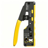 China Multi-function High-carbon steel Crimping Tool for Cat.5 Cat.6 Cat.7 Network Cables with RJ11 RJ12 RJ45 Connectors for sale