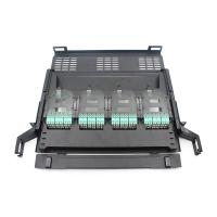 China 19-inch 1U 2U 4U 144F MPO-LC Fiber Optic Patch Panel with Cassette - Ultra-high Density, Double Rail Design, ABS MPO Module for sale