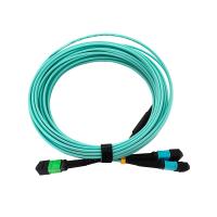 China MTP/MPO to MPO OM3/OM4/OM5 3.0mm Fiber Optic Trunk Cable with 8~44 Fibers for sale