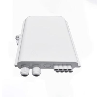 China Outdoor ABS 8 Cores Fiber Optic Distribuction Box Waterproof FTTH Terminal Box for sale