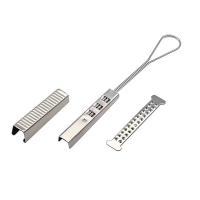 China 201 Stainless Steel 1 - 2 Pair FTTH Hardware Drop Wire Tension Clamp for sale